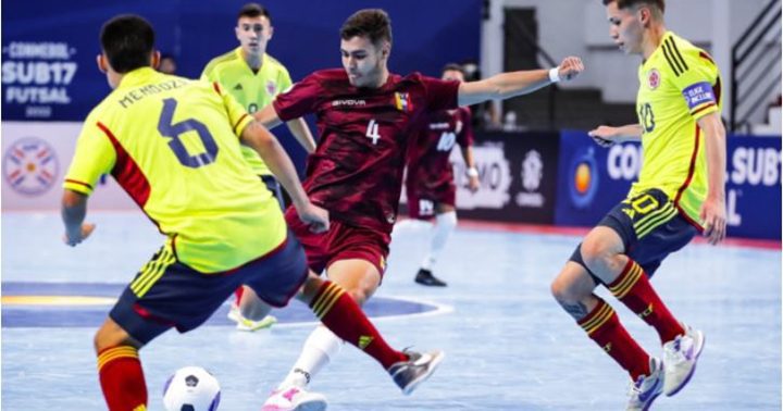 Venezuela venció a Colombia en el Sudamericano Sub-17 de fútbol de salón